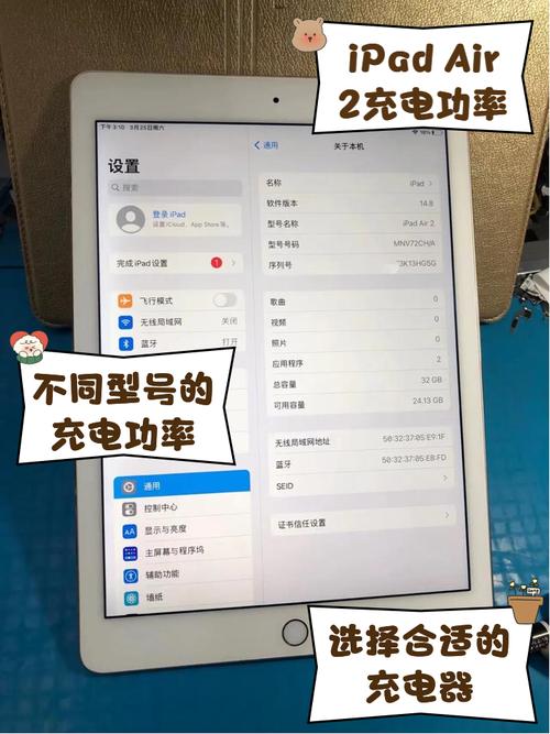 ipadair2的充电功率图标