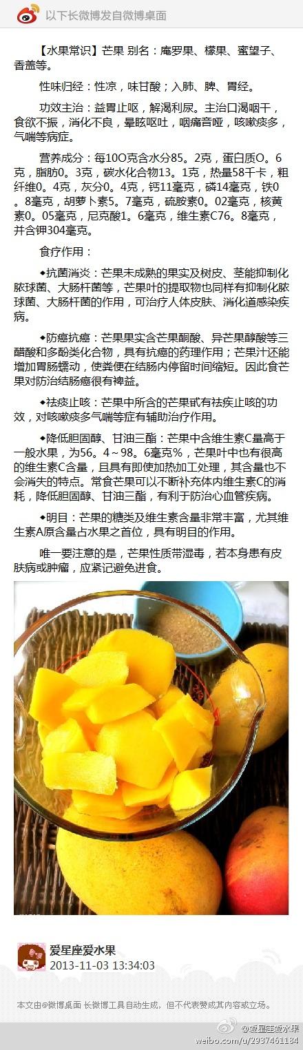 芒果性味归经功效禁忌图标