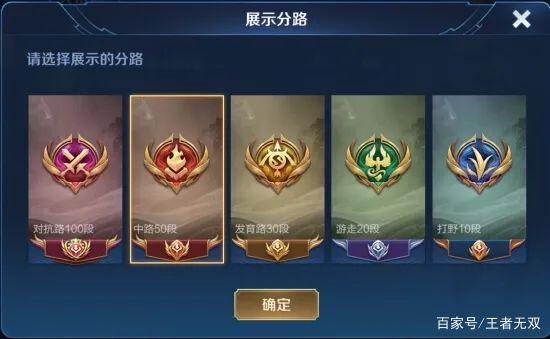 王者荣耀怎么分路段位图标