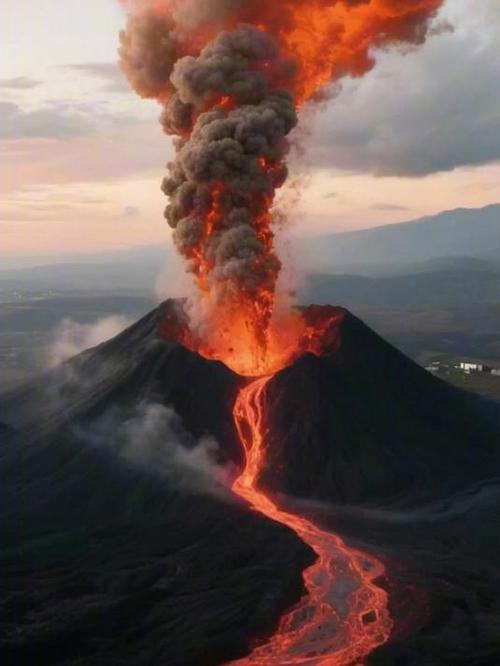 火山爆发会喷出什么图标