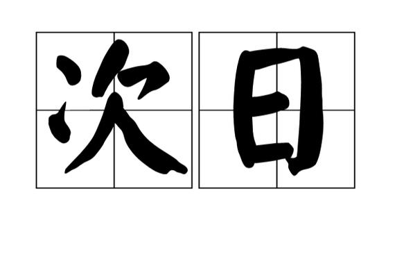 翌日的意思是什么意思图标