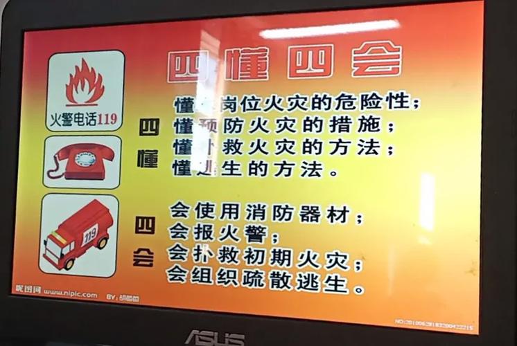消防逃生培训内容图标