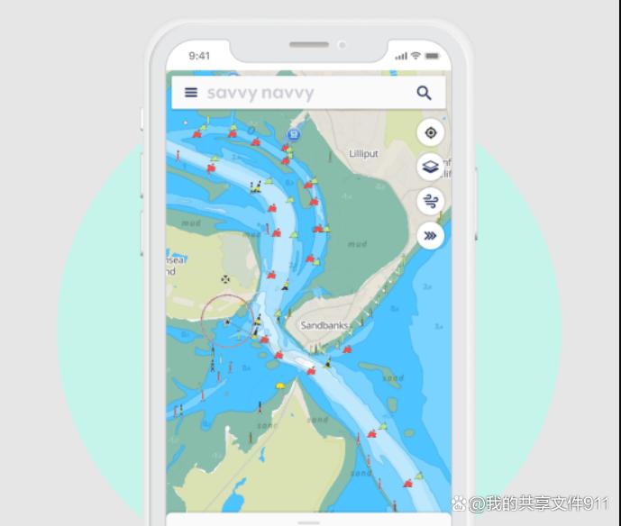 船用水路导航地图图标