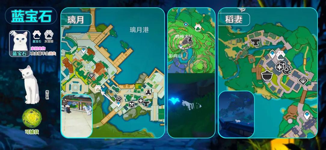 捕蓝宝石兽的地方图标