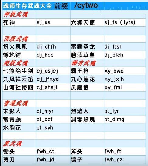 神级武魂指令代码截图
