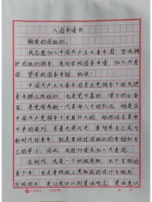 团员入团申请书图标