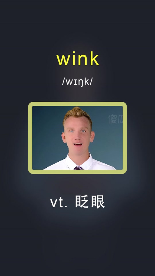 英文Wink是什么意思截图