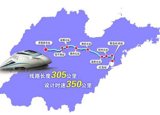 济南到青岛动车高铁