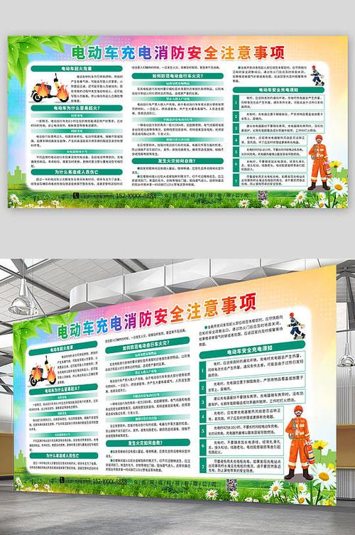 电动车充电注意事项图标