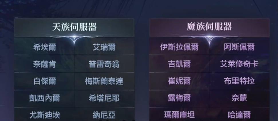 永恒之塔服务器列表图标