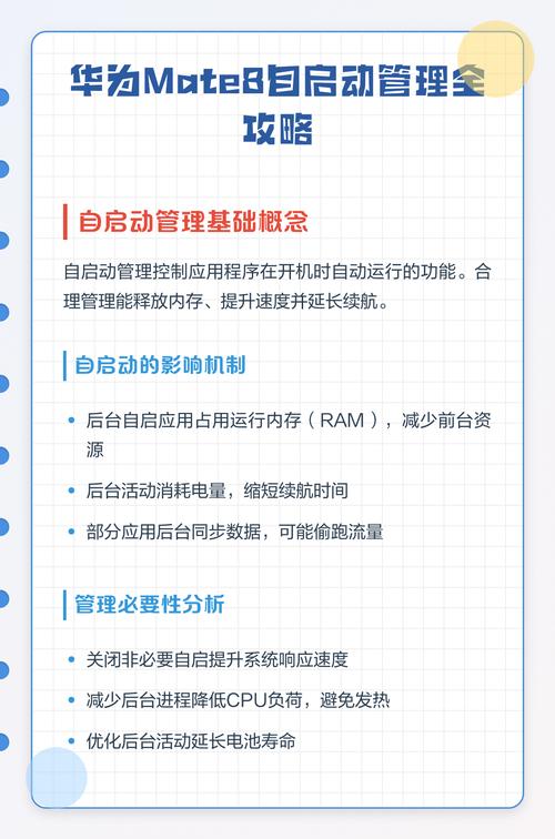 华为自启动管理是开着好还是关好图标