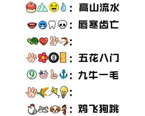 成语消消消全部答案