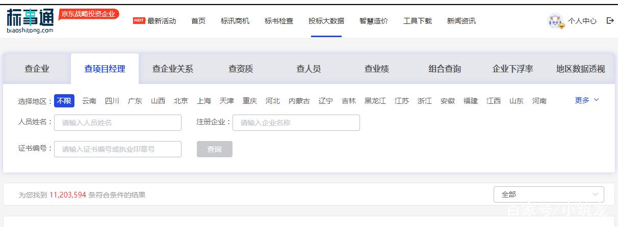 项目编号查询截图
