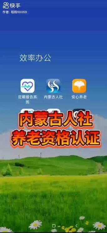 内蒙古人社养老资格认证12333图标