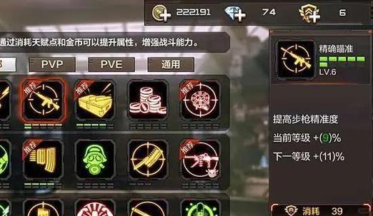 穿越火线天赋点在哪里升级图标
