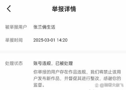 举报成功后封号是什么处理图标