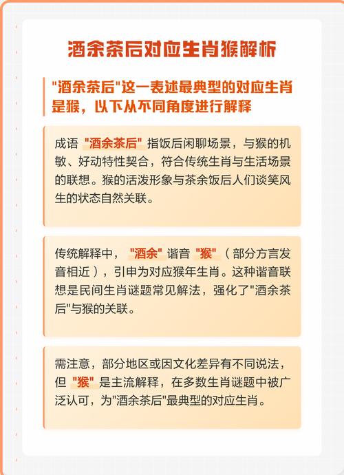 酒余茶后解什么生肖图标