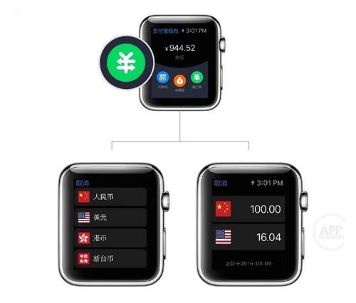 Apple watch 支付宝截图