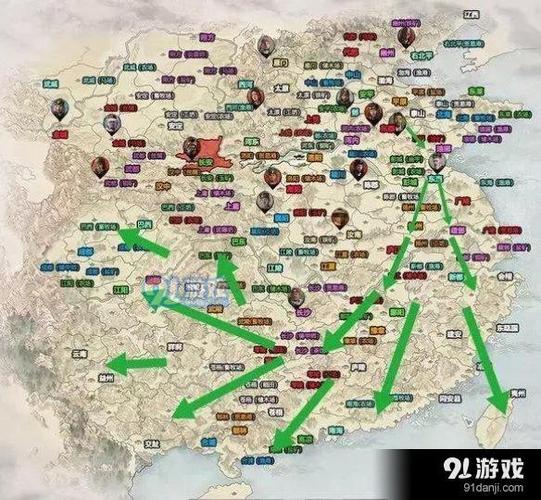 全战三国解锁全部势力图标