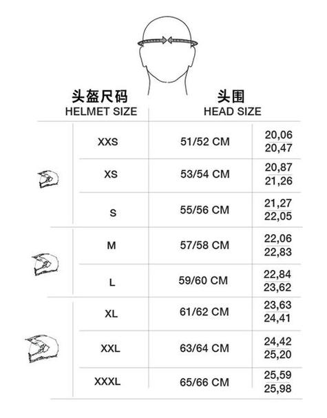 头盔大小怎么选图标