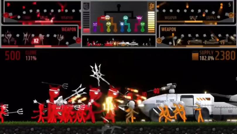 Z-Arcade火柴人八色部落锦标赛原版视图标