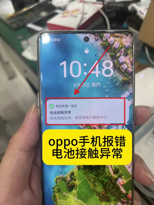 OPPO手机电池接触异常图标