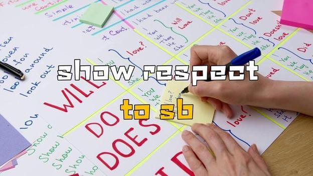 respect的固定搭配