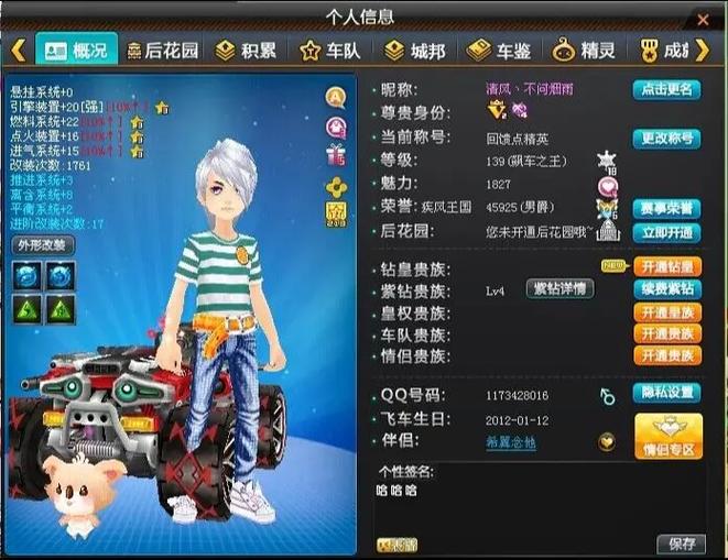 QQ飞车最火昵称女图标