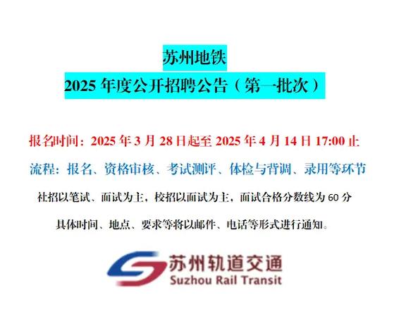 苏州地铁官网招聘图标