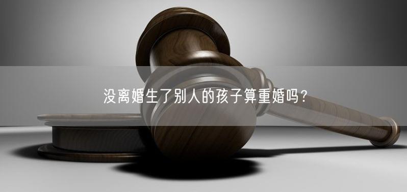 没离婚和别人有了孩子算重婚吗图标