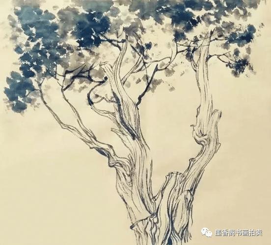 松柏树画的图片大全图标