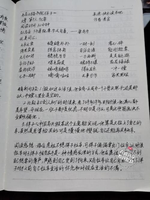 骆驼祥子精彩摘抄图标
