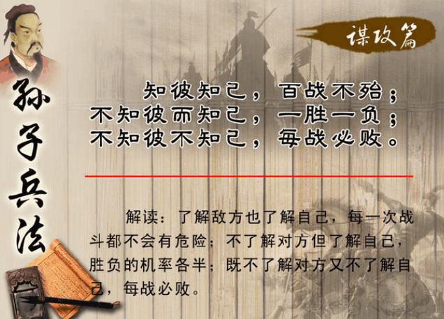 知彼知己十句金句