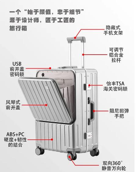 按压式的行李箱合不上截图