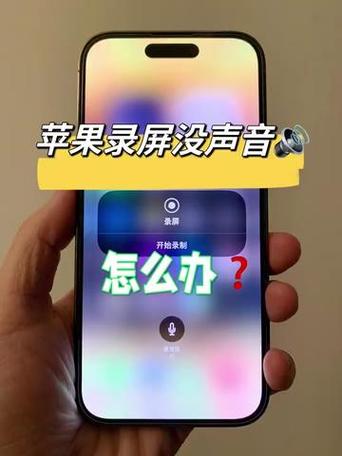 为什么苹果录屏没有声音图标