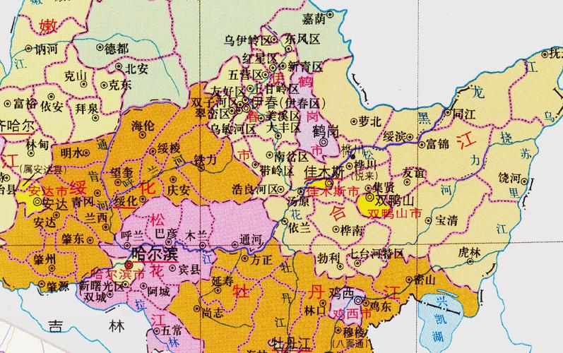 哈尔滨地图 全图截图