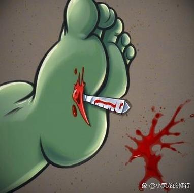 巨人僵尸的脚底板