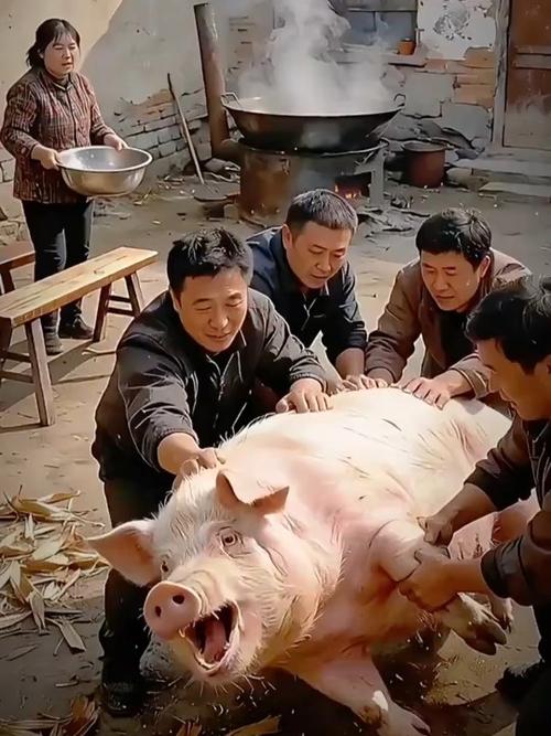 农村宰猪现场视频图标