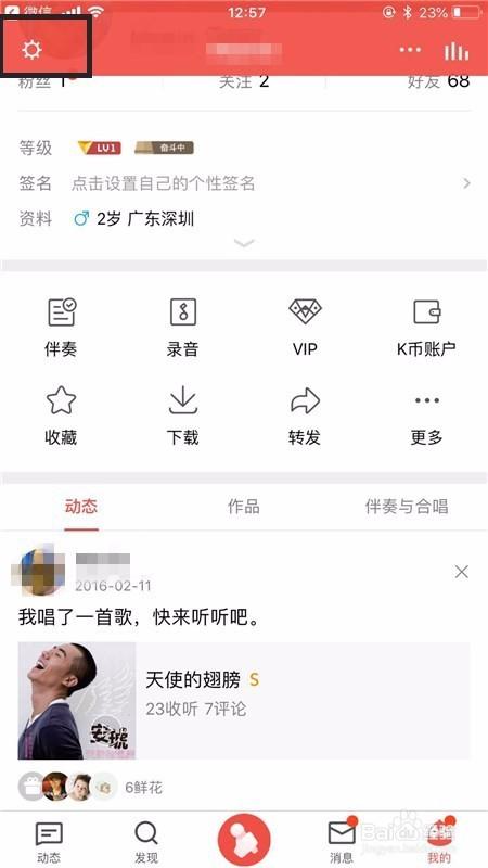 全民k歌的耳返哪设置图标