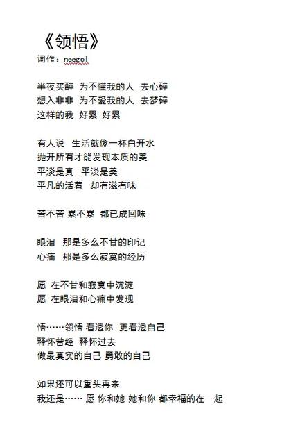 领悟这首歌含义图标