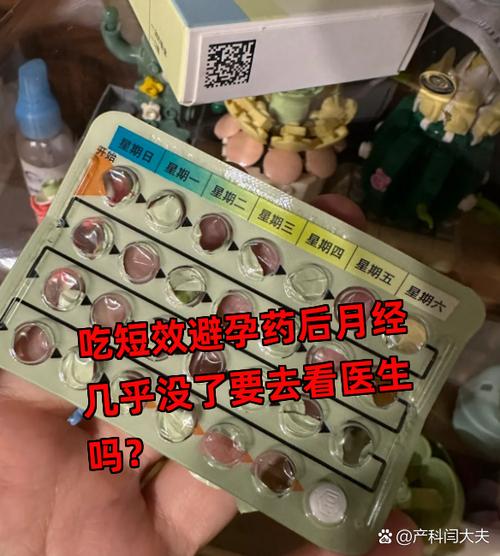 短效避孕药停药没来月经图标