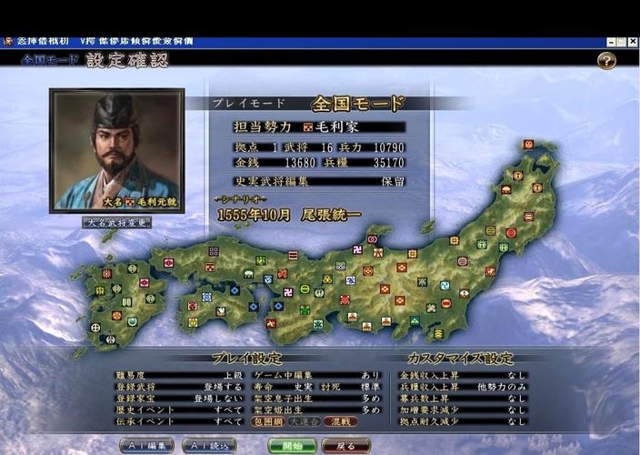 信长之野望14大名录攻略图标