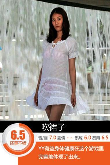 美女裙子被吹起来游戏图标