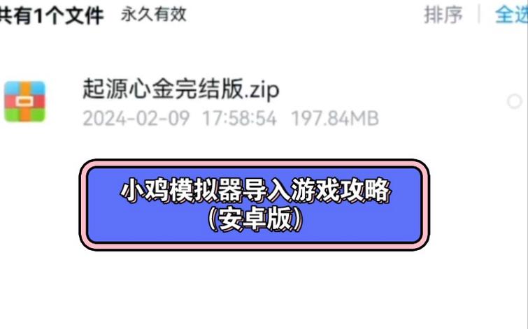 小鸡模拟器导入游戏教程