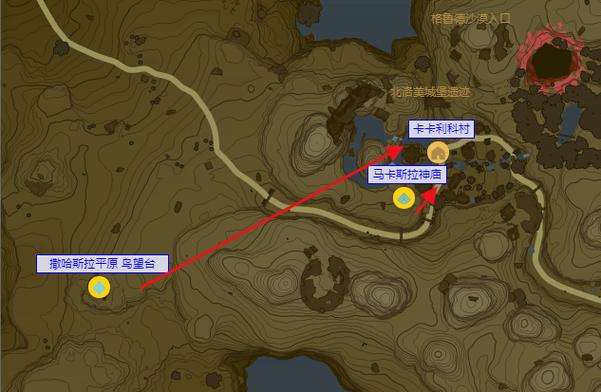 塞尔达卡卡村在哪图标