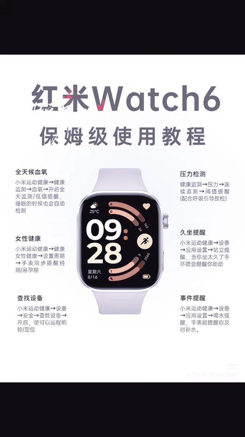 小米watch6功能介绍图标