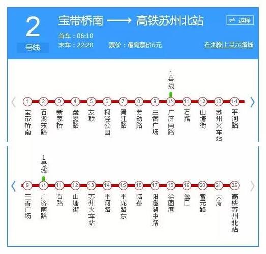 苏州二号线地铁路线截图