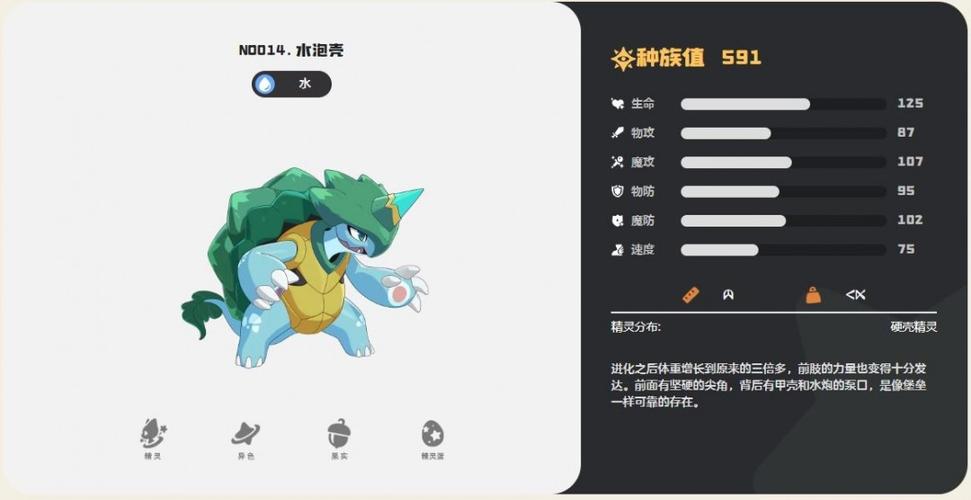 口袋妖怪水泡技能图标