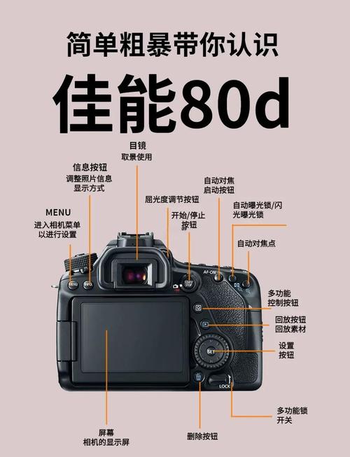 佳能单反相机各个按键功能图标