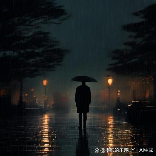 下雨天被淋湿的伤心图片